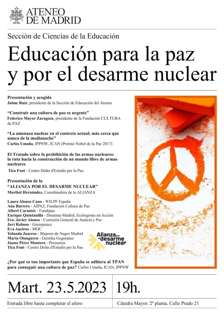 Educación para la Paz y por el Desarme nuclear - Aipaz
